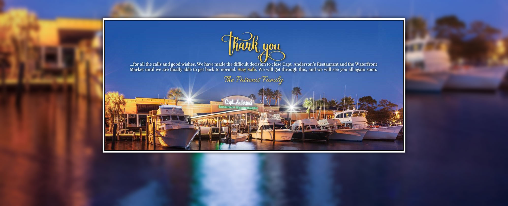 Panama City Beach Restaurant - Capt. Anderson's Restaurant & Waterfront ...